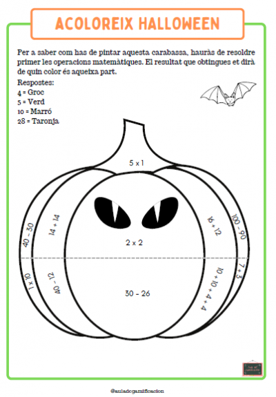 Colorea Halloween – Aula de gamificación