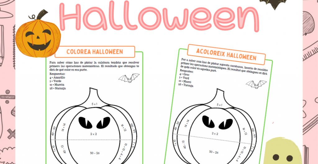 Colorea Halloween – Aula de gamificación